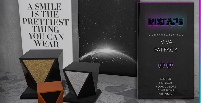 Second Life Marketplace - MIXTAPE Decor - viva table - FP
